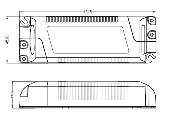 Customized Office Panel Light 0 - 10v Dimmable LED Driver 600mA Output