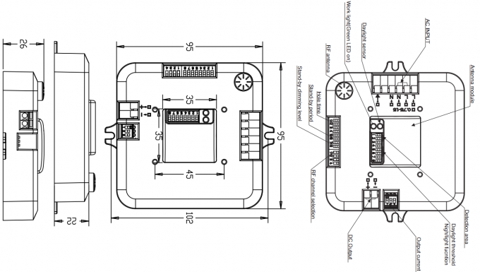Wireless Networking Sensor LED Driver 18w With Multi - Output Current
