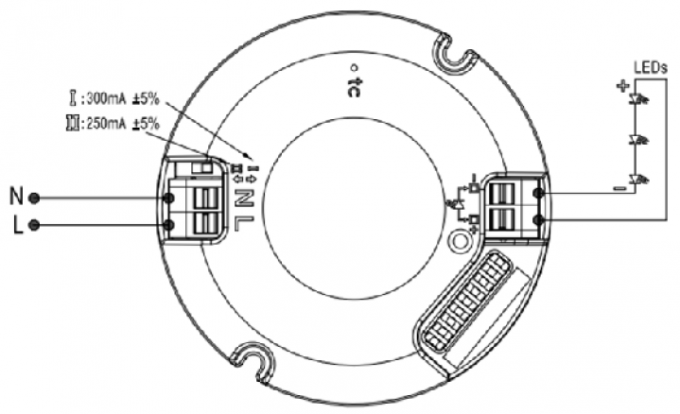 Sensor Dim LED Driver On-Off / 3-Step Dimming Function For LED Ceiling ...