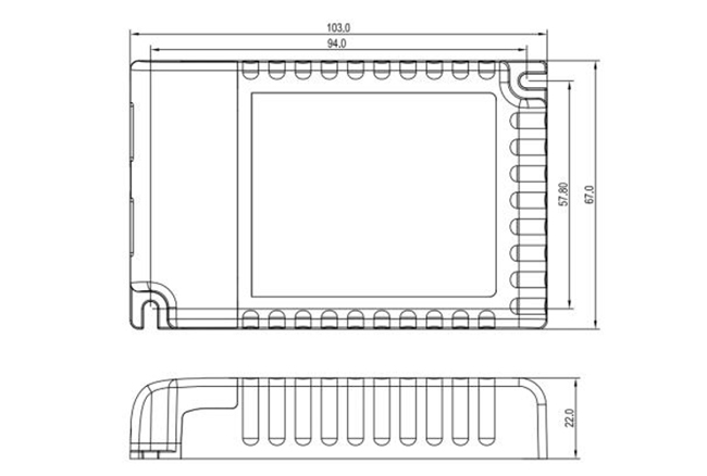 30W Flicker Free DALI2.0 Dimmable LED Driver KL30C-PDiiV