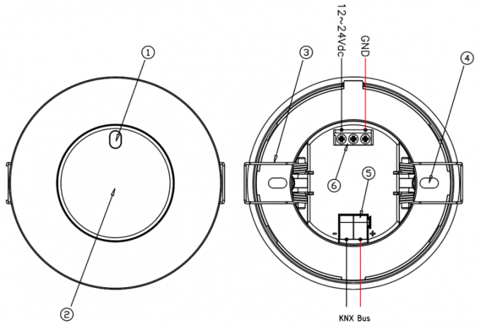 24GHz KNX Occupancy Sensor Smart Control Microwave Light Sensor