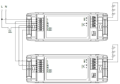 25W Multi Current Output LED Controller For LED Downlight