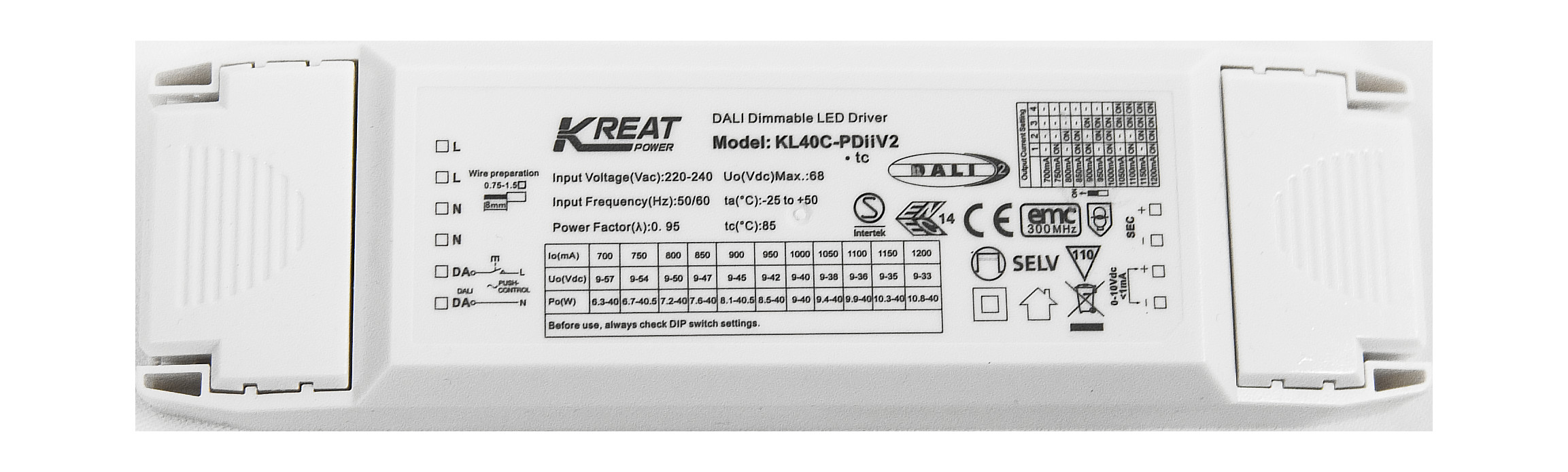 40W Constant Current LED Driver With Adjustable Output Current For LED ...