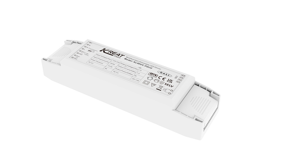 90W Constant Voltage 12V DALI Dimmable LED Strip Driver With 5 Years ...