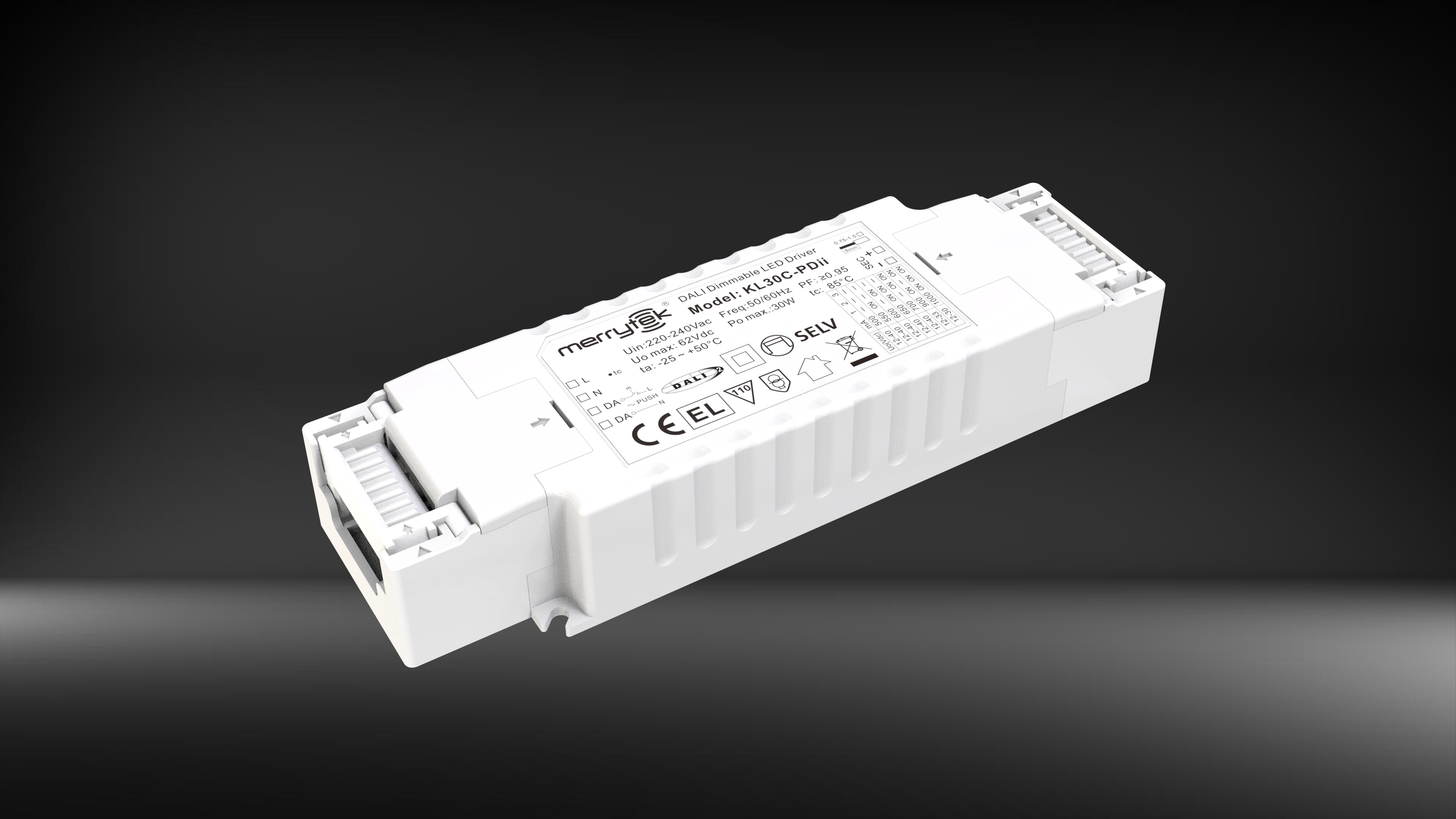 30W DALI DT6 And PushDIM 500ma to 1000mA Dimmable LED Driver For LED ...