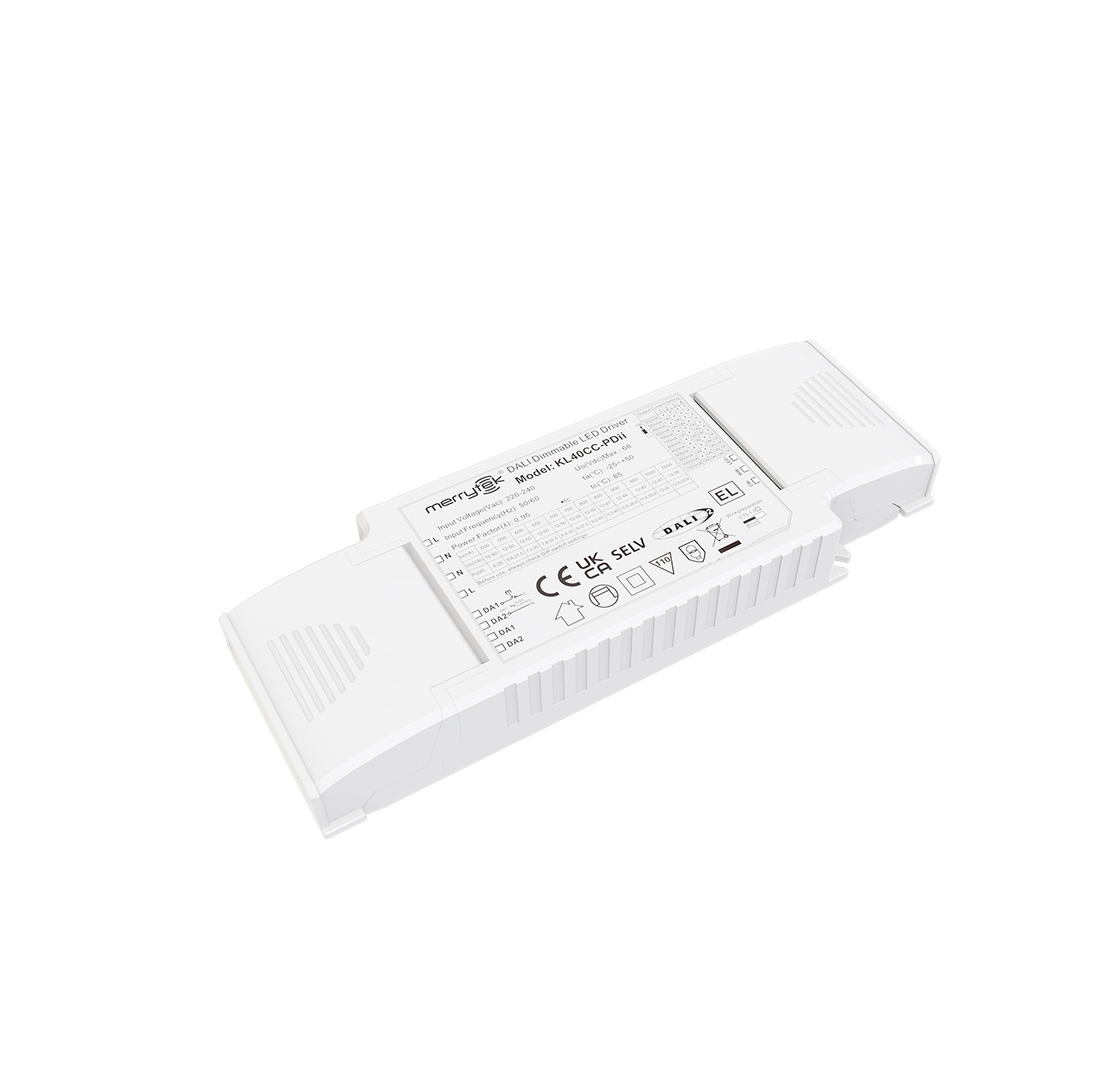 40W DALI2 DT8 Dimmable LED Driver Constnat Current 500mA To 1050mA ...
