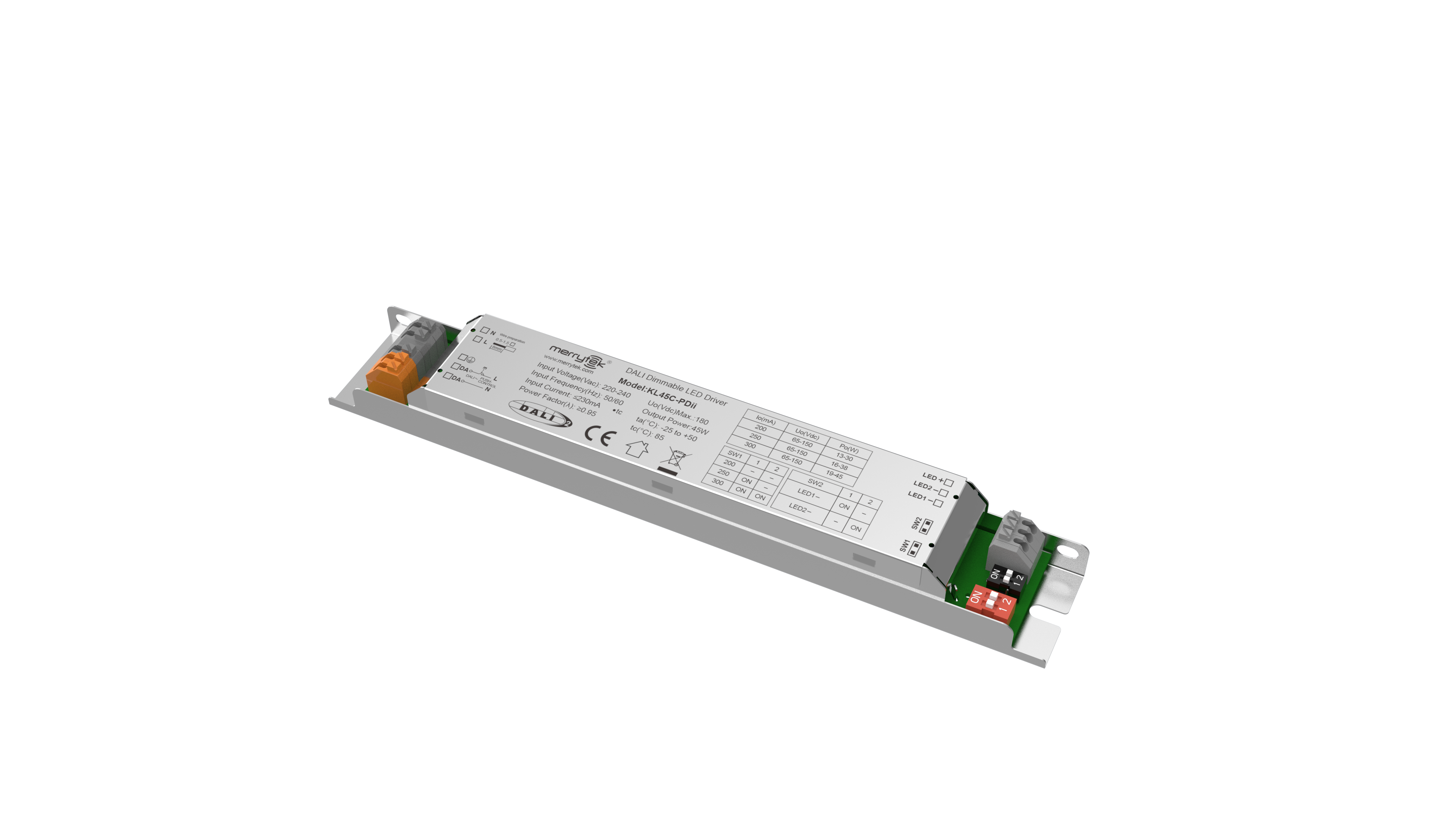 45W NFC LED Driver CC 500-1100mA D4i Programmable for Linear Lights