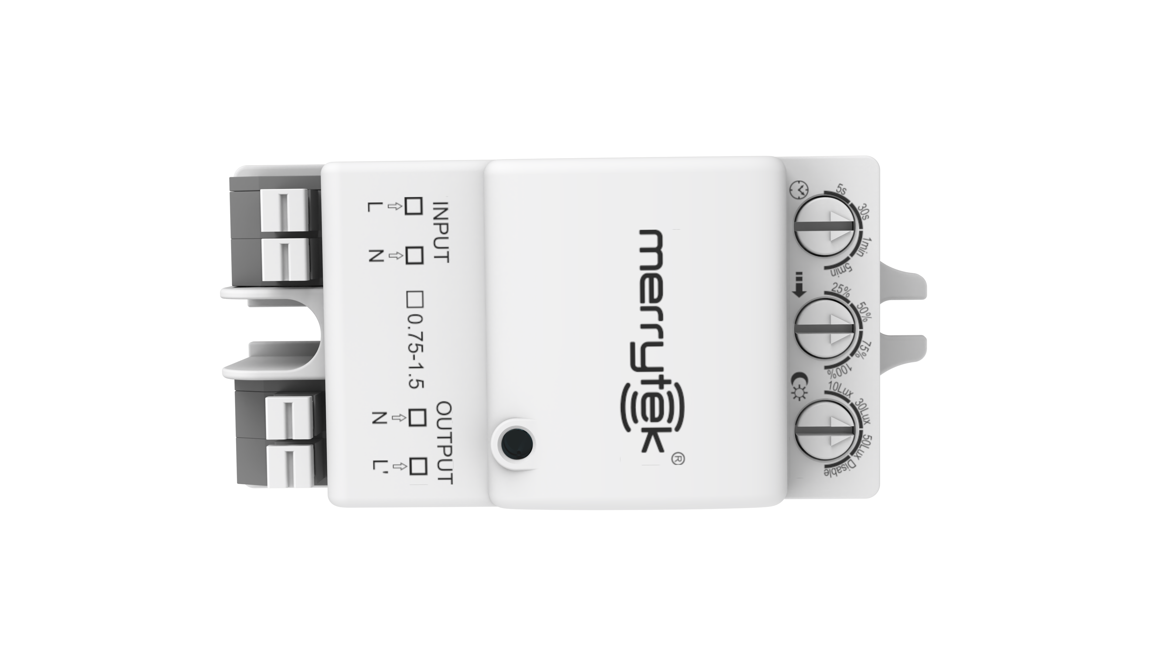 Microwave ON/OFF Motion Sensor, Rotary Switch Setting, With Low Stand ...